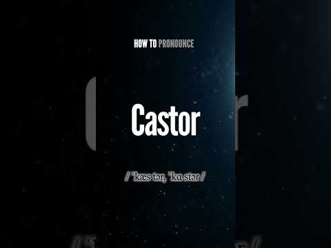 Castor Pronunciation | How to Pronounce (say) Castor CORRECTLY #shorts #shortsfeed