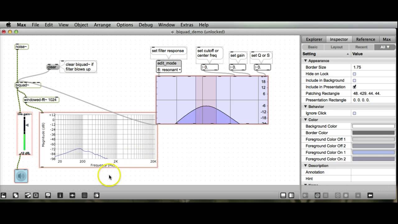 Max MSP V6 Tutorial 15 - Presentation Mode