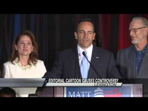 Gov. Elect Bevin Responds to Newspaper Cartoon Referring to his Children