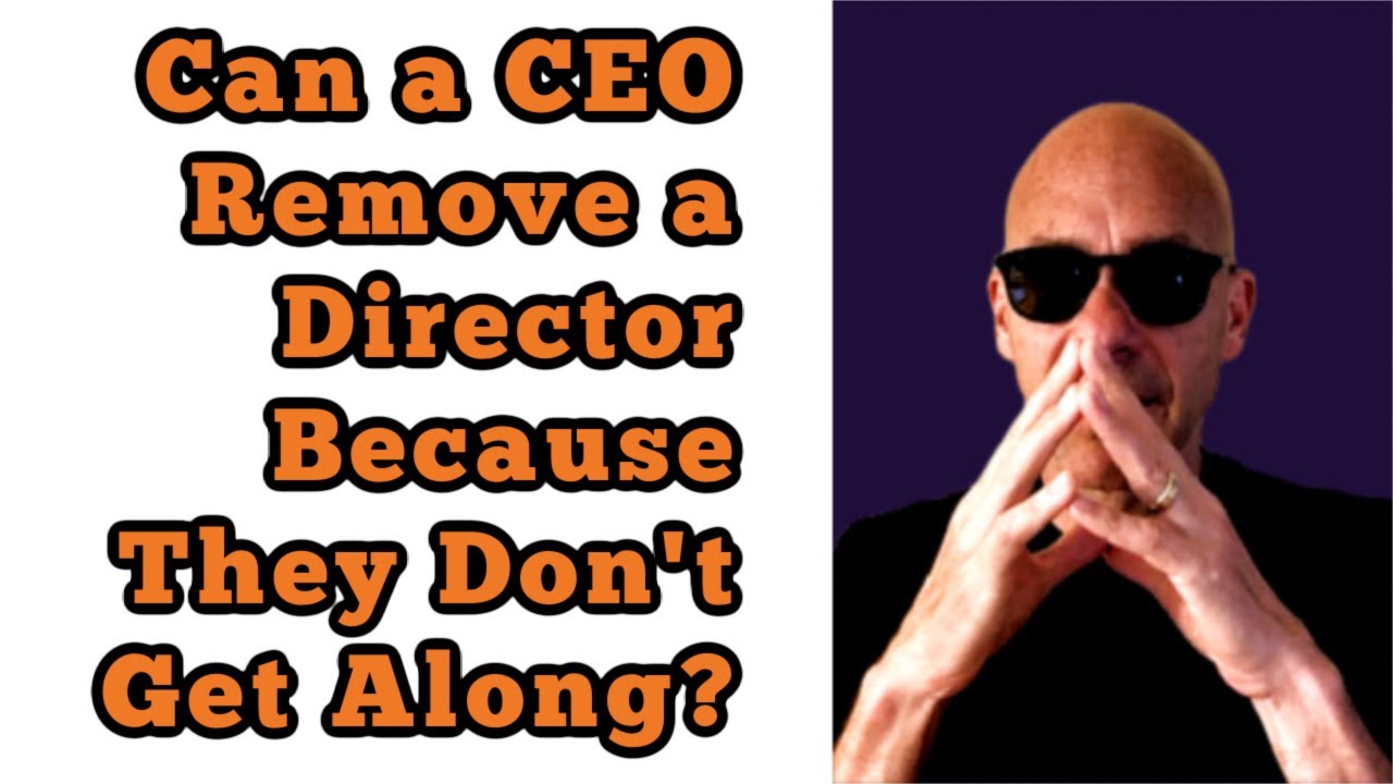 Can a CEO Remove a Director Because They Don’t Get Along?