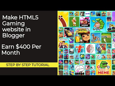 how to make html5 gaming website free Earn $200 per Month