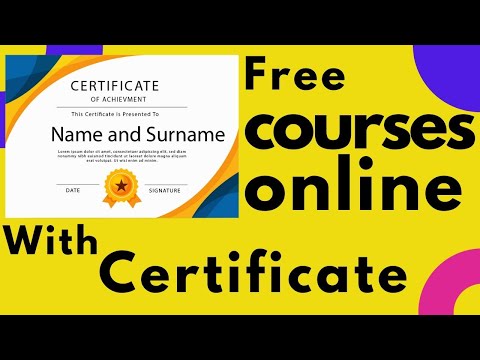 10 free online courses with certificates in India !!