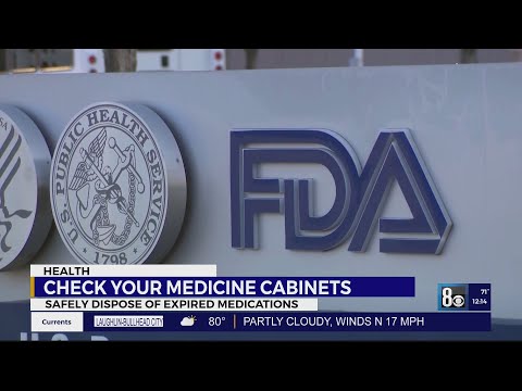Check your medicine cabinets for expired medication