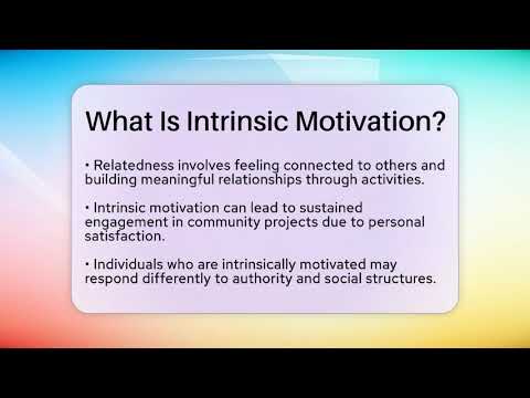 What Is Intrinsic Motivation? - The Sociology Workshop