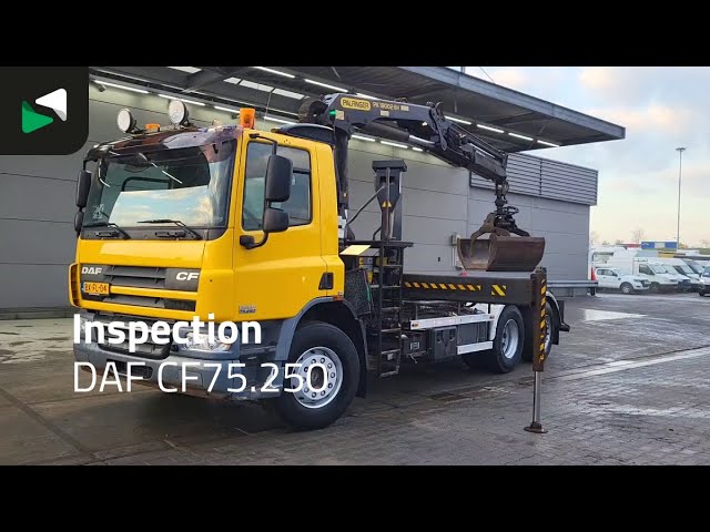 DAF CF75.250 6X2 VDL Type: S-20-5000 camión con gancho elevador - BAS World