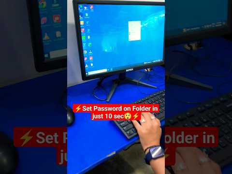 Set password on Folder in just 10 sec???????? #computer #excel #viral #shortvideo #folder