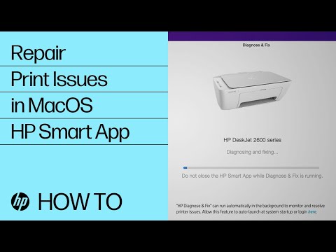 How to Repair Print Issues in MacOS Using the HP Smart App | HP Printers | HP Support