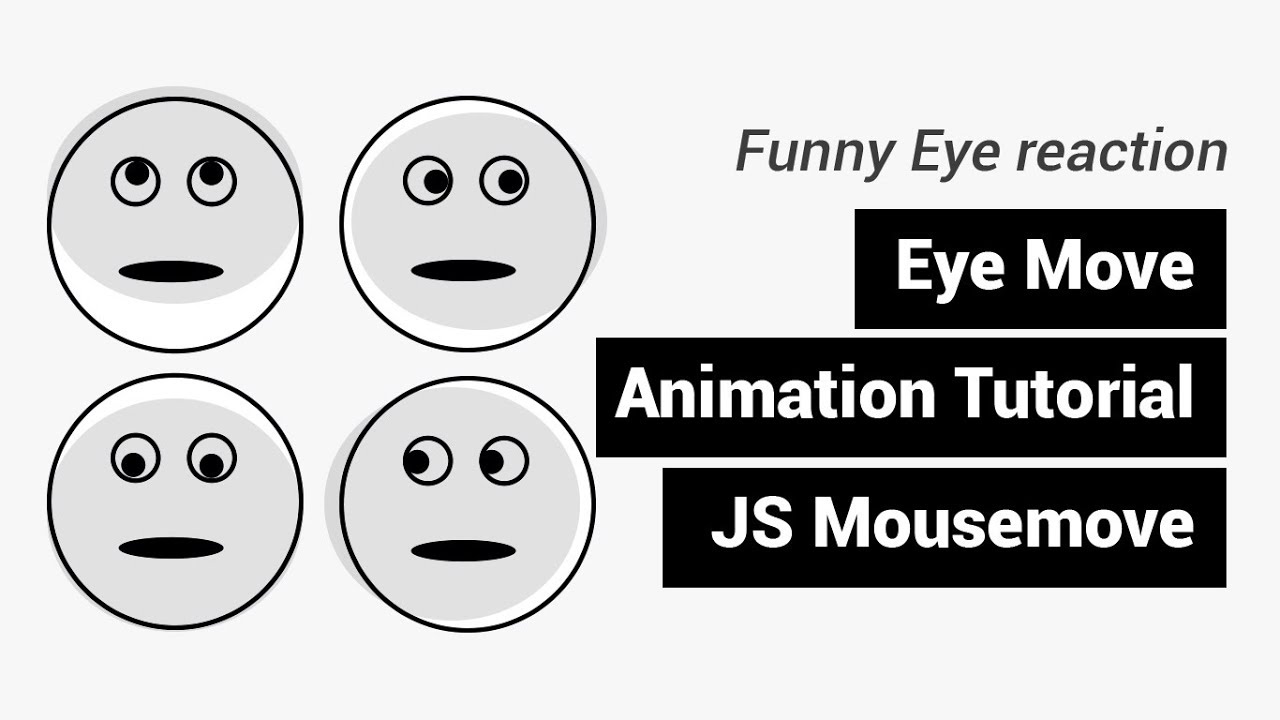Animated Eyes Follow Mouse Cursor In jQuery | Eye Move Animation jQuery Mousemove Event