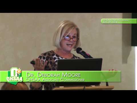 Dr. Deborah Moore reviews OHSAA Referendum Items