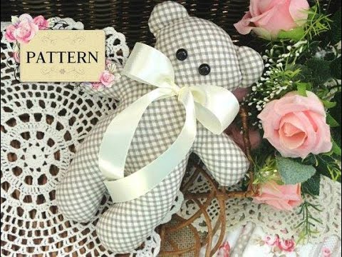 Sewing PATTERN Teddy Bear, EASY Sewing Toy, EASY to make this Teddy Bear, PATTERN by Elena Mitchell