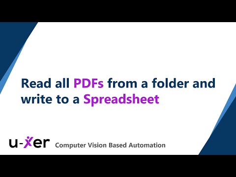 Read all PDFs from a folder and write to a spreadsheet
