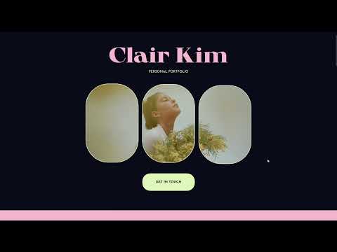 Canva Personal Portfolio Website Template | Canva Website Example