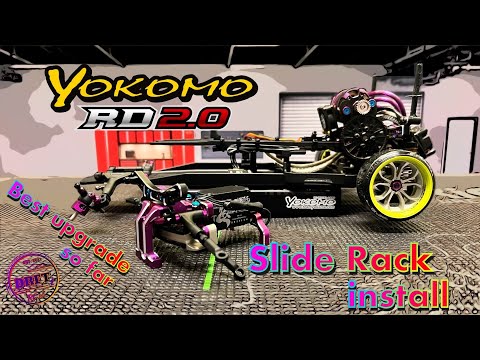 Biggest Upgrade , Slide Rack install in the Yokomo RD2.0 Chassis plus Test drive