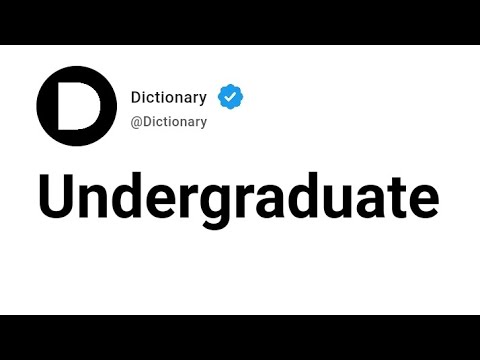 Undergraduate Meaning In English
