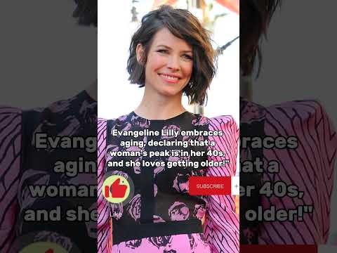 Evangeline Lilly: "Getting older is super!"#evangelinelilly#trending#hollywoodgossips