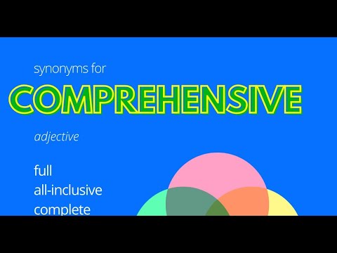 Synonyms For Comprehensive, full, all-inclusive, complete, exhaustive, broad, inclusive, thorough