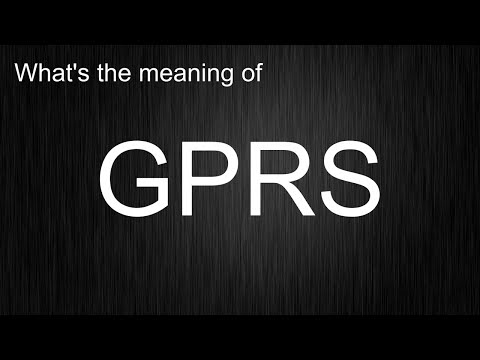 What's the meaning of "GPRS", How to pronounce GPRS?