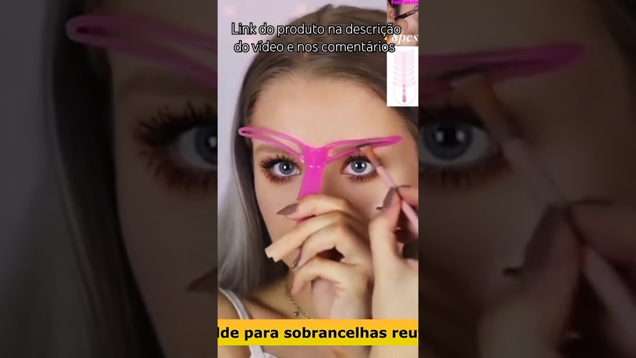 Kit 8 PEÇAS Molde para sobrancelha 8 Modelos De Alinhador Modelar#modelar#sombrancelha#achadinhos
