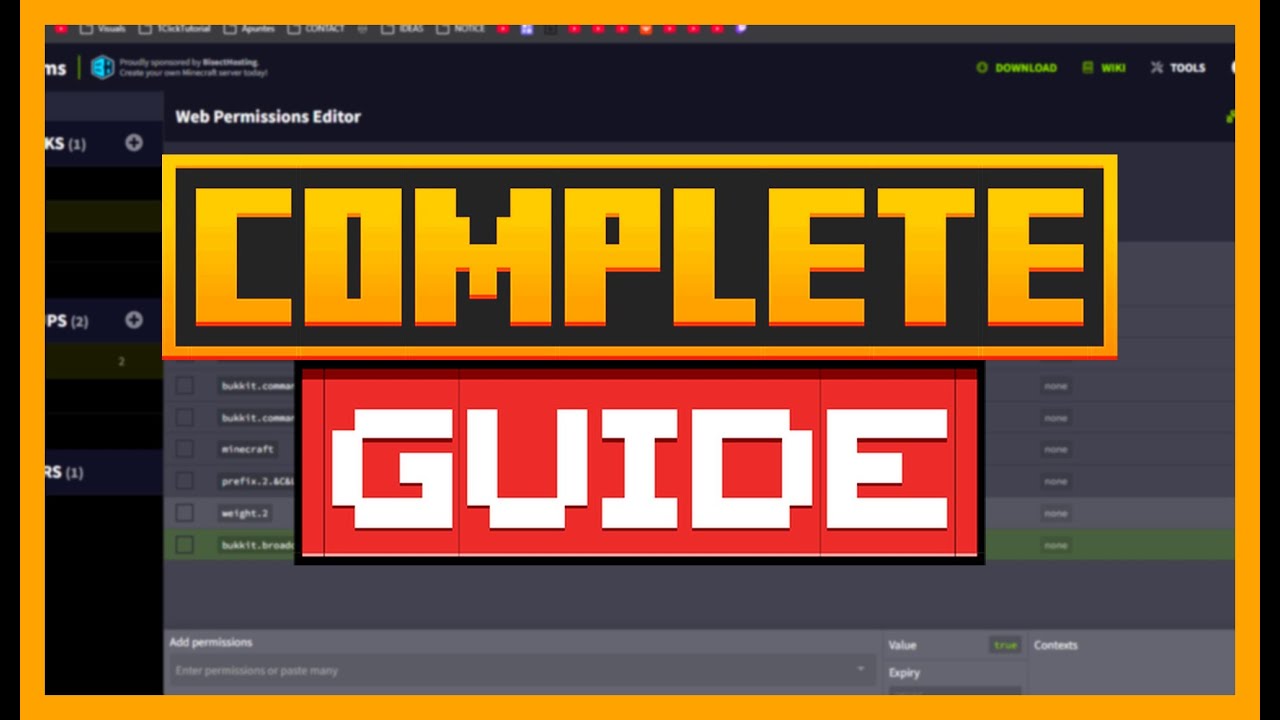 COMPLETE GUIDE to the LuckPerms MOD for MINECRAFT (General Guide)