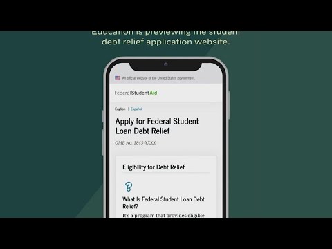White House previews student loan debt relief application