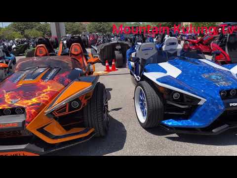 Polaris slingshot three-wheeled motorcycle | slingshot-show Houston Texas |
