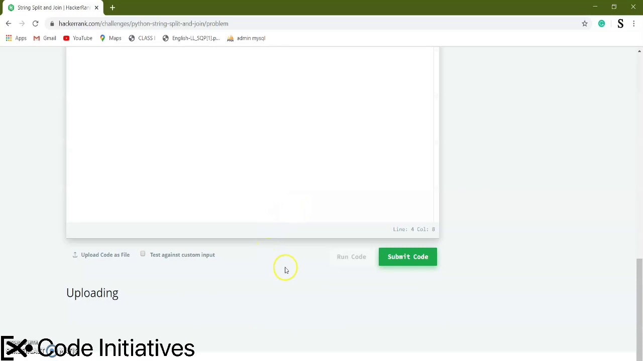 10. Python String Split and Join || Python || Hacker Rank || Code Initiative