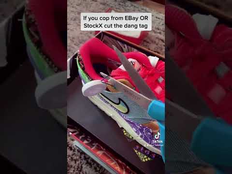 If you cop shoes from #StockX or #Ebay cut the tag! #sneakers sneakerheads #sneakherhead