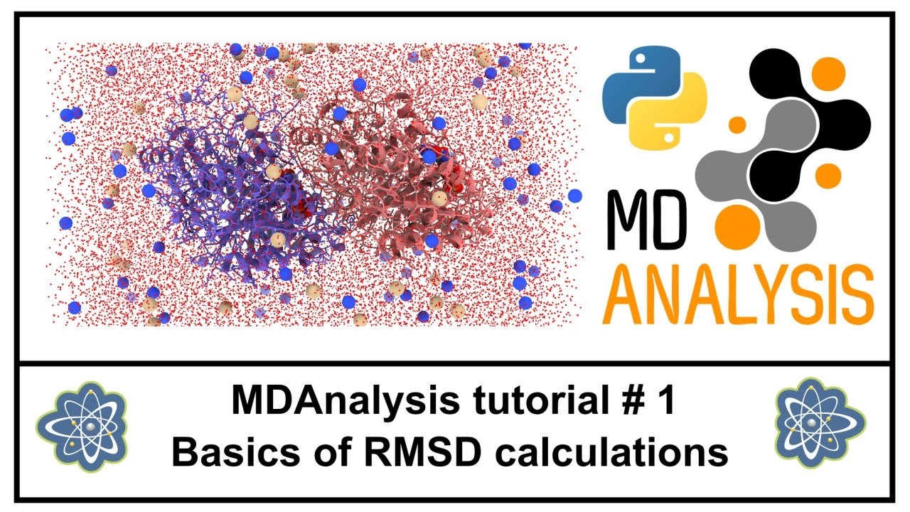 MDAnalysis tutorial #1: introduction to Analysis module and RMSD calculations