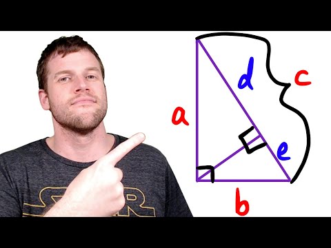 Proof of Pythagorean Theorem with Similar Triangles
