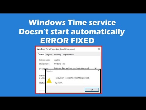 How to Fix Windows Time service doesn’t start automatically