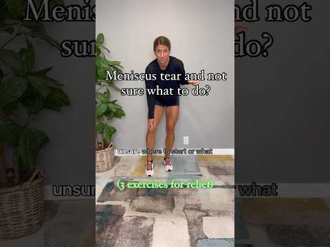 3 exercises to help heal a degenerative meniscus tear
