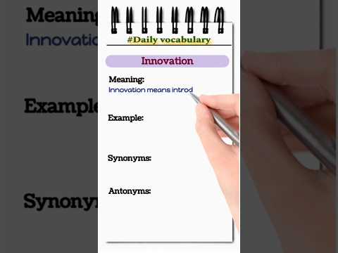 Meaning of innovation | innovation meaning #shorts #vocabs #vocabulary #english #yt #youtubeshorts