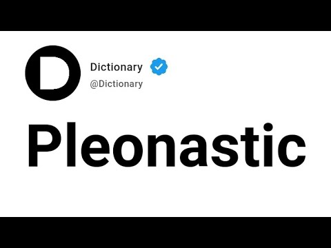 Pleonastic Meaning In English