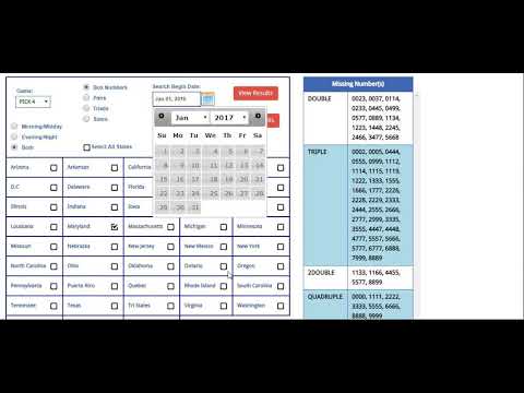 Pick 4 Lottery System "Game Analyzer 4"