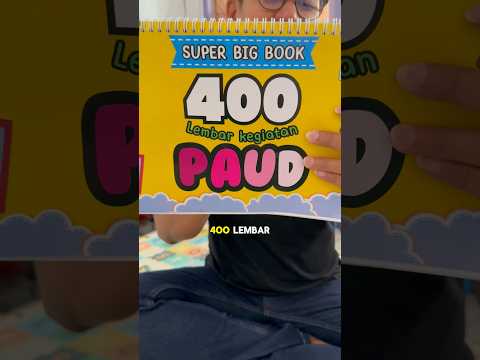 Buku 400 lembar kegiatan PAUD harganya terjangkau bisa melatih otak anak #bukukegiatanpaud