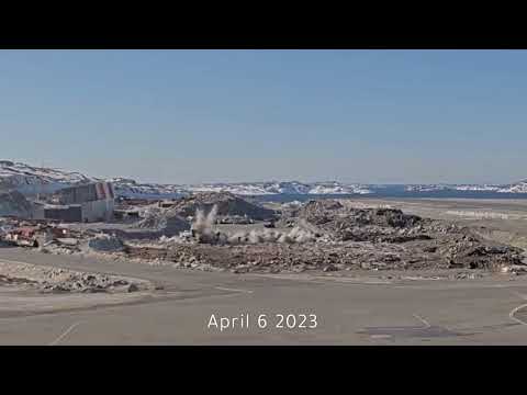 Nuuk Airport, Last 4 construction blasts, 2023 04 10
