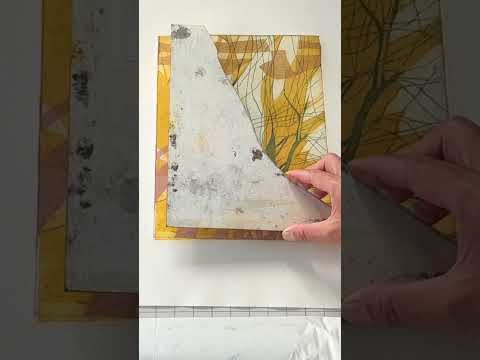Collagraph print process #art #printmaking #collagraph