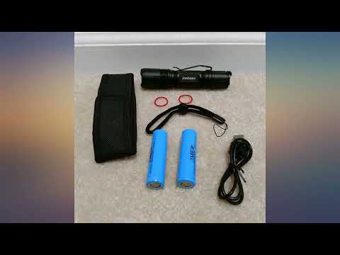 2000 High Lumen Super Bright Mini LED Flashlights Rechargeable Tactical Flashlight review