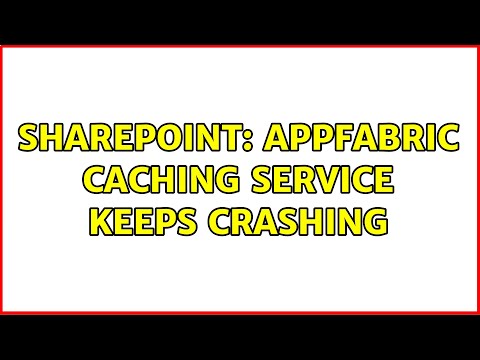 Sharepoint: AppFabric Caching Service keeps crashing (2 Solutions!!)
