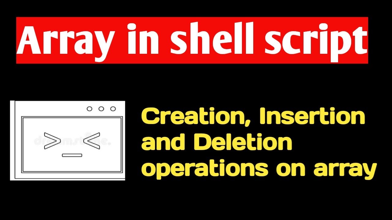 How to create an array in bash shell script