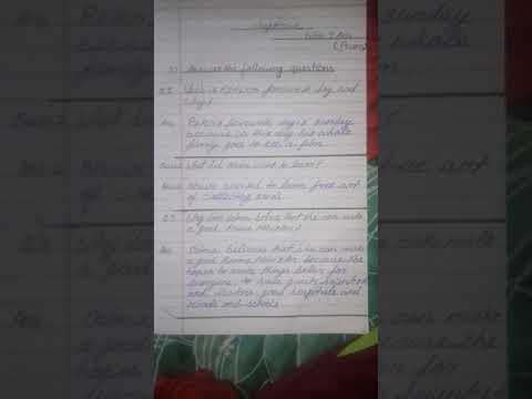 class 6th english chapter 6 how I am questions answer