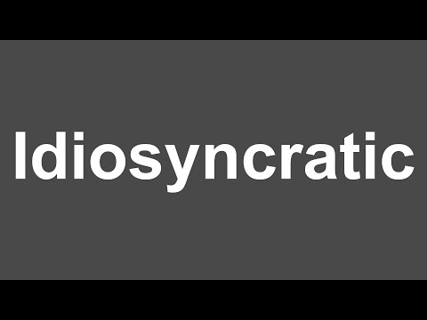 How to Pronounce Idiosyncratic | Idiosyncratic Pronunciation | How to Say Idiosyncratic