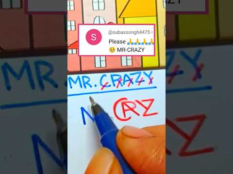 MR.CRAZY Name Logo Design #art #logodesign #trending #viral #shorts