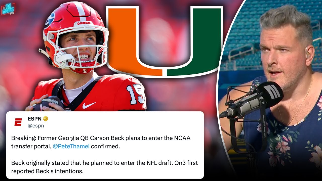 Carson Beck Won't Enter NFL Draft, Entering Transfer Portal To Leave Georgia?! | Pat McAfee Show