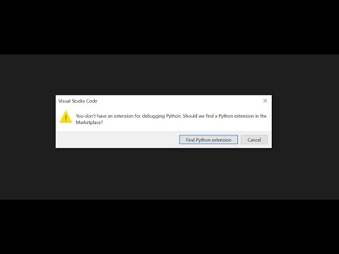 How to Fix You Don't Have an Extension for Debugging Python Error in VS Code