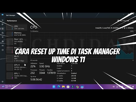 Cara Reset Up Time di Task Manager Windows 11