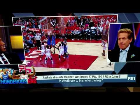 Russell Westbrook blocks his own teammate to pad his stats 4-25-17
