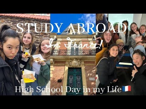 study abroad day in my life as an American high schooler in France | School Year Abroad🇫🇷