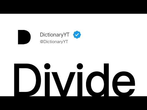 Divide Meaning in English