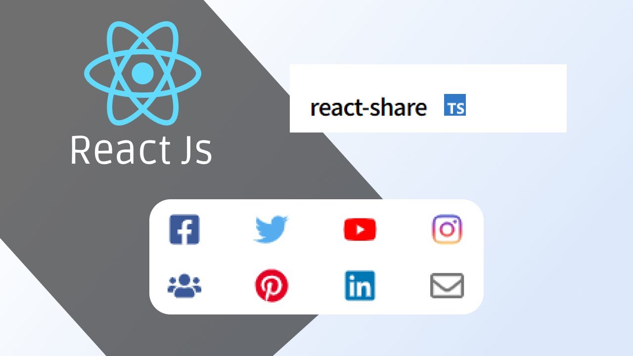 How to use react-share package to implement sharing features